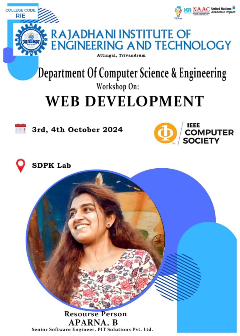 Computer Science and Engineering (AI & ML) – Rajadhani Institute of Engineering and Technology ...